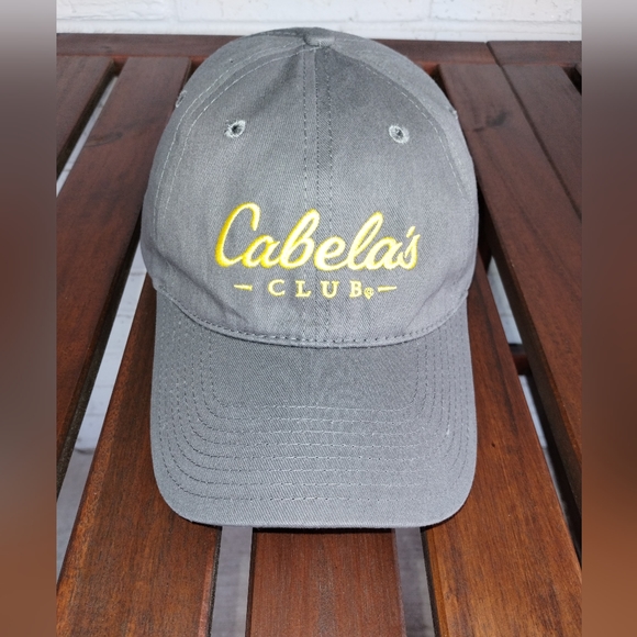 Cabela's | Accessories | Cabelas Club Grey Yellow Adjustable Baseball ...